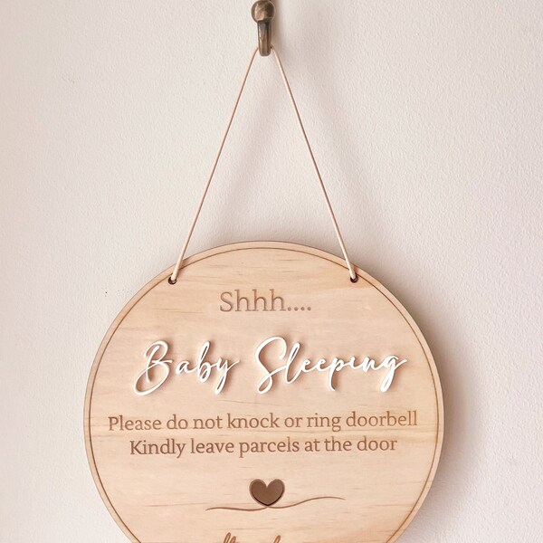 Sleeping Sign - Etsy
