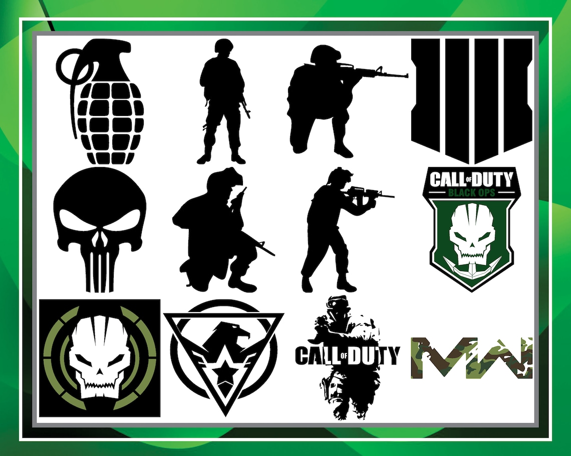 27 Designs Call Of Duty Modern Warfare Warzone Pack SVG Png | Etsy