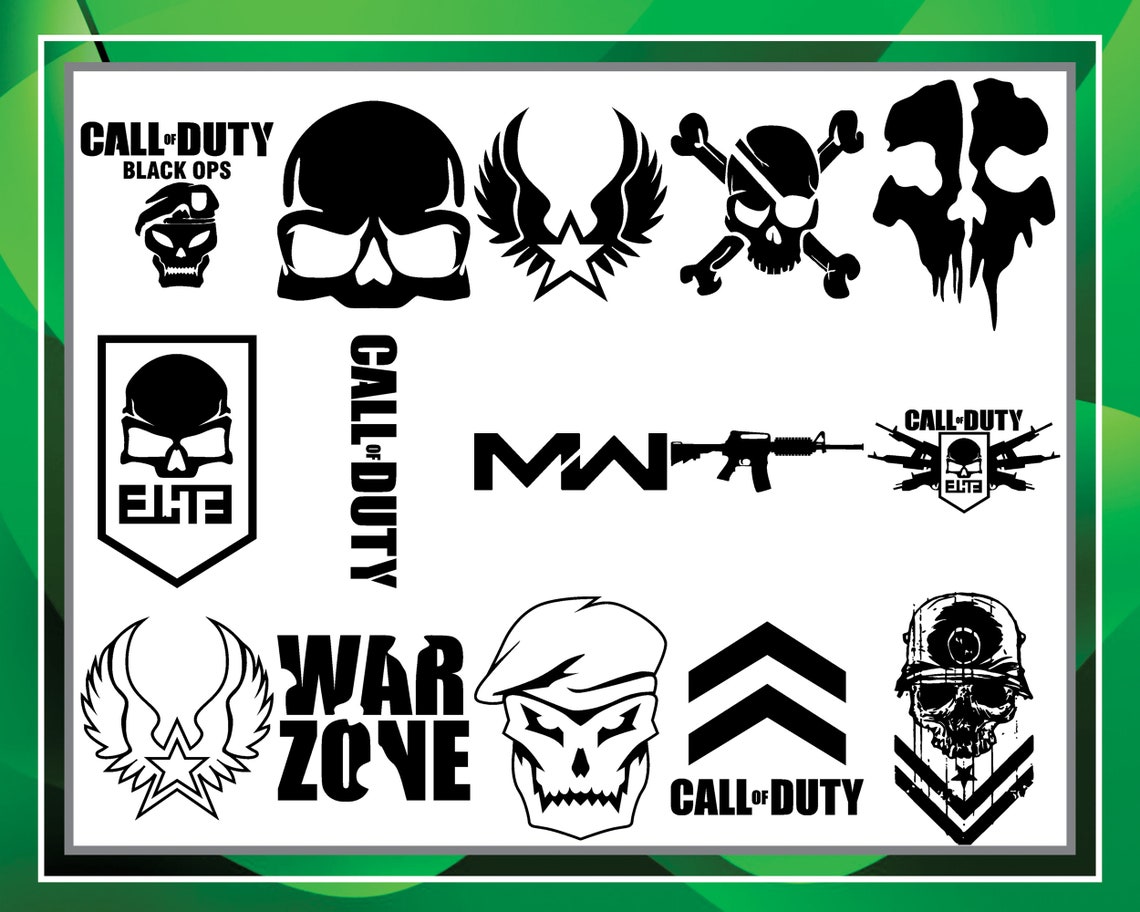 27 Designs Call Of Duty Modern Warzone Pack SVG Png Call | Etsy