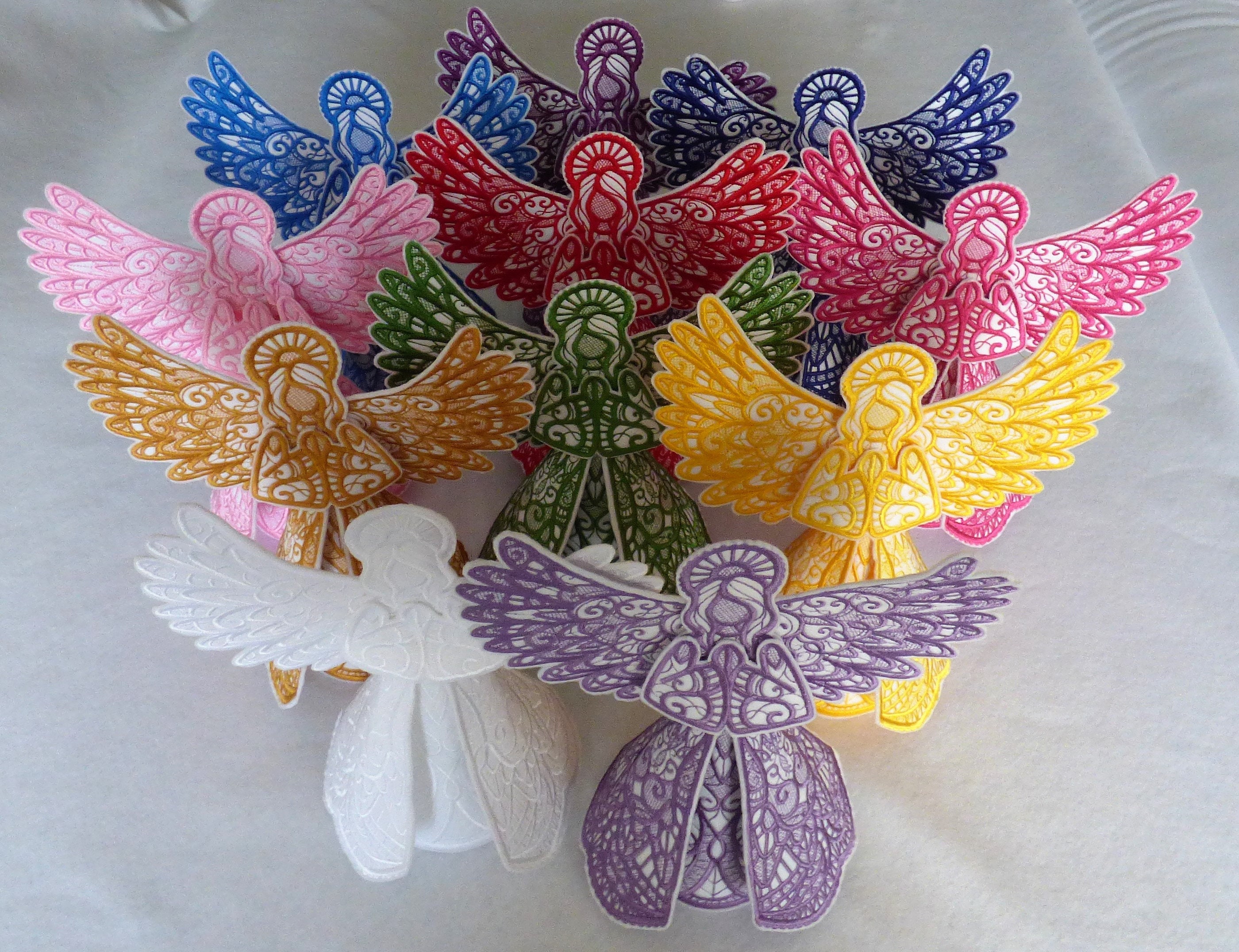 Purple Angel, Felt Angel Tree Topper, Christmas Angel, Angel Decoration ...
