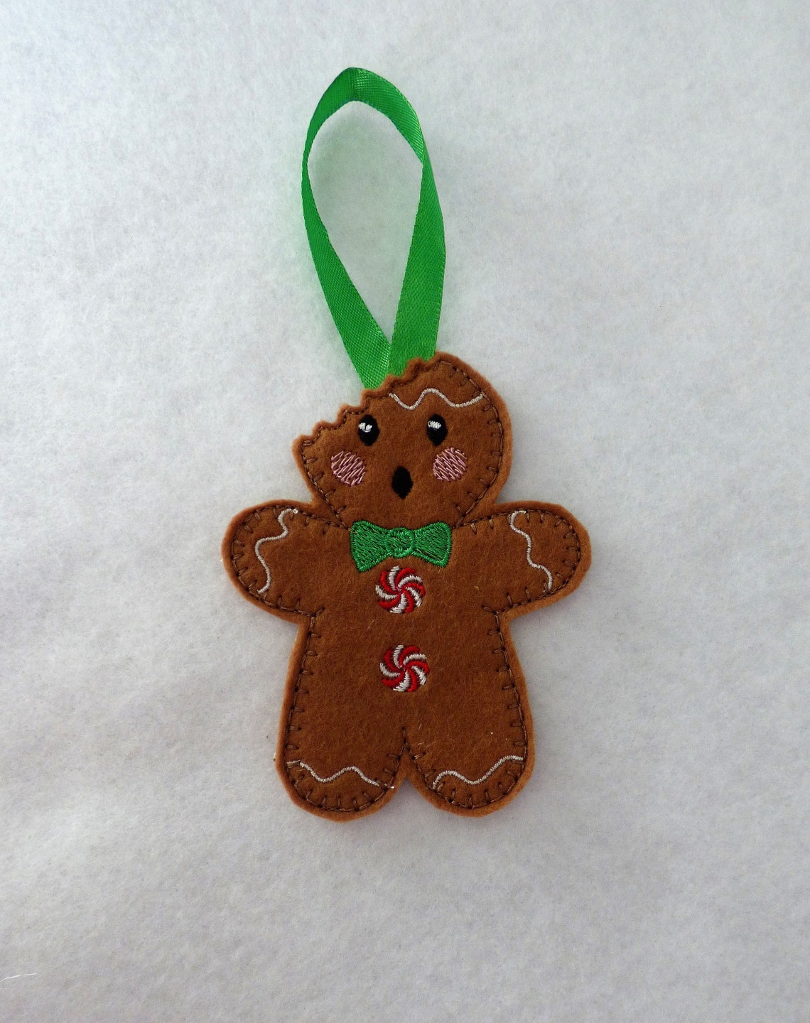 Bitten Ginger Bread Men, Gingerbread Men Decoration, - Etsy
