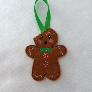Bitten Ginger Bread Men, Gingerbread Men Decoration, - Etsy