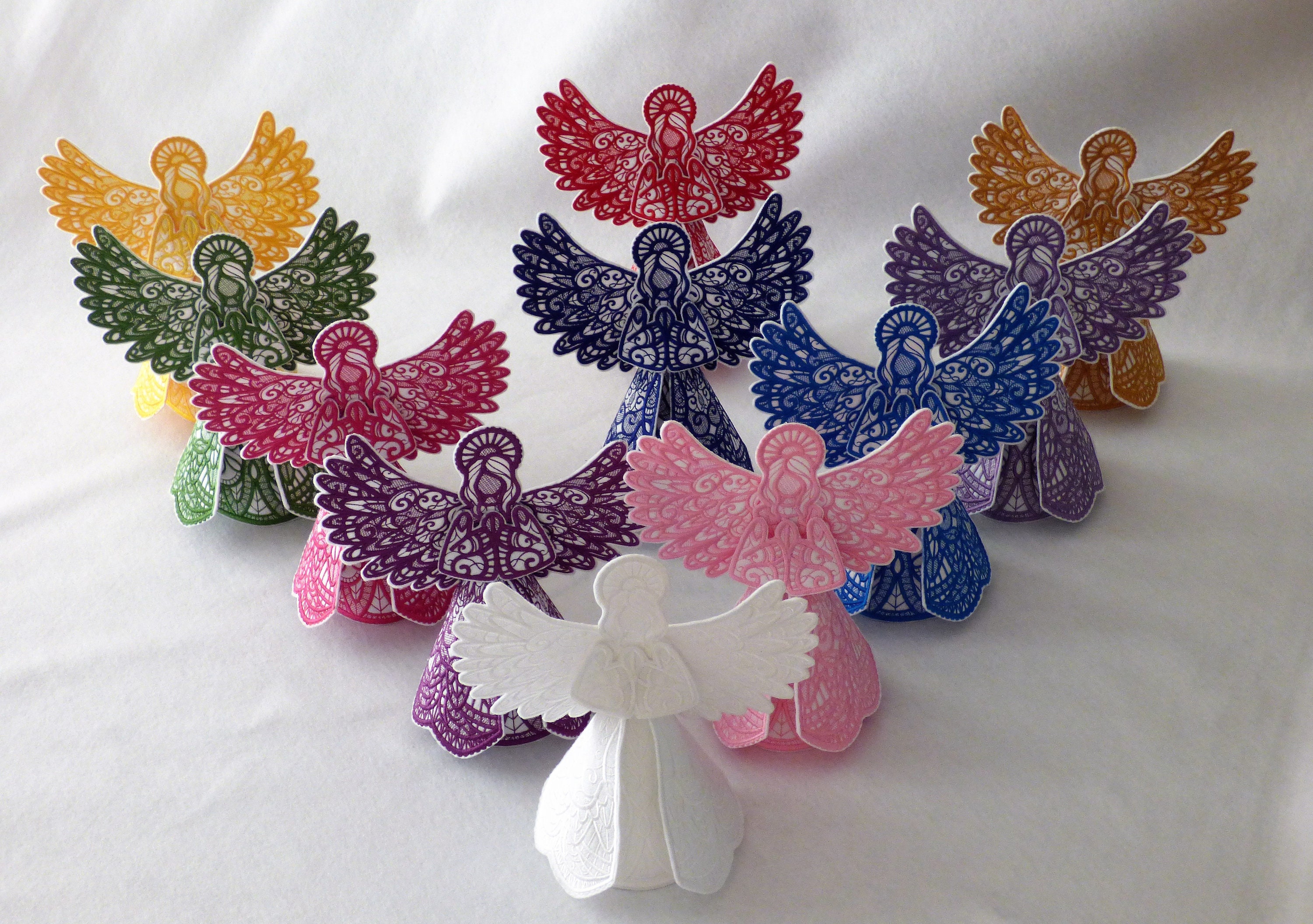 Purple Angel, Felt Angel Tree Topper, Christmas Angel, Angel Decoration ...