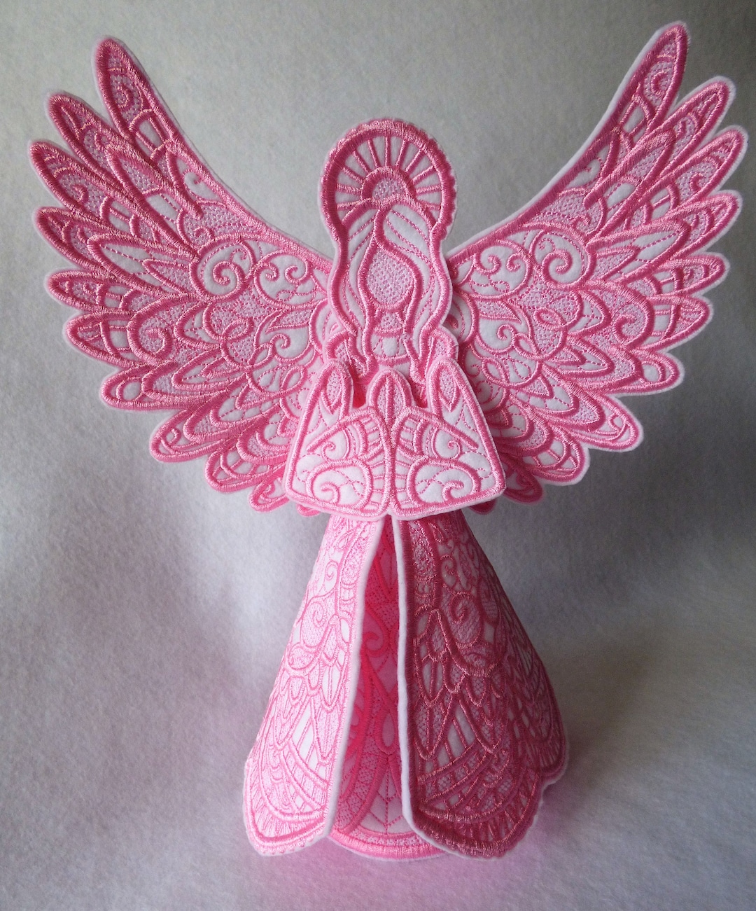 Engel rosa, Engel aus Filz, Baumspitze, Weihnachtsengel, Engel ...