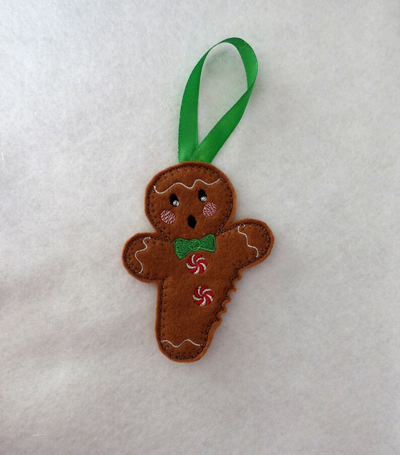 Bitten Ginger Bread Men, Gingerbread Men Decoration, - Etsy