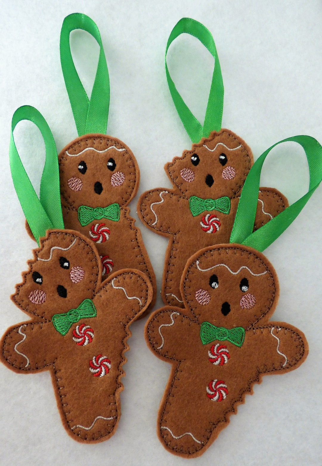 Bitten Ginger Bread Men, Gingerbread Men Decoration, - Etsy