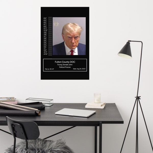 Donald Trump Mugshot Poster - Etsy