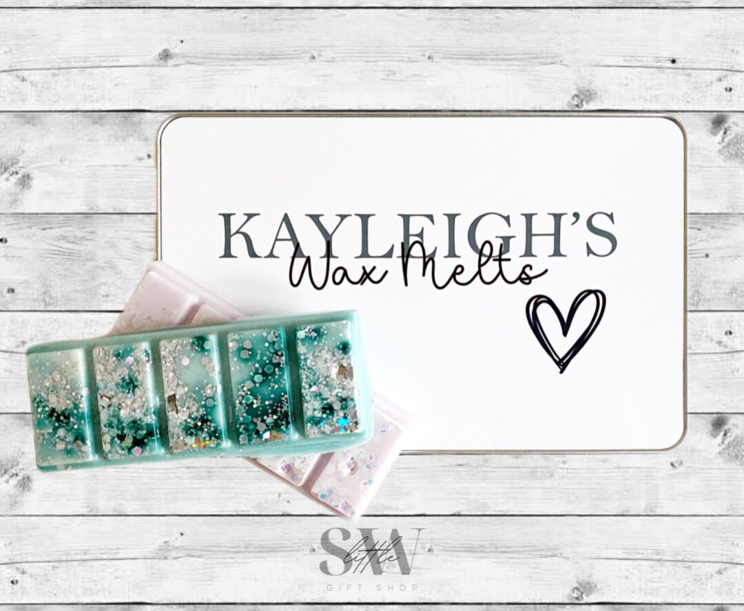 Personalised Storage Tin Scandi Storage Wax Melt Tin Personalised Wax ...