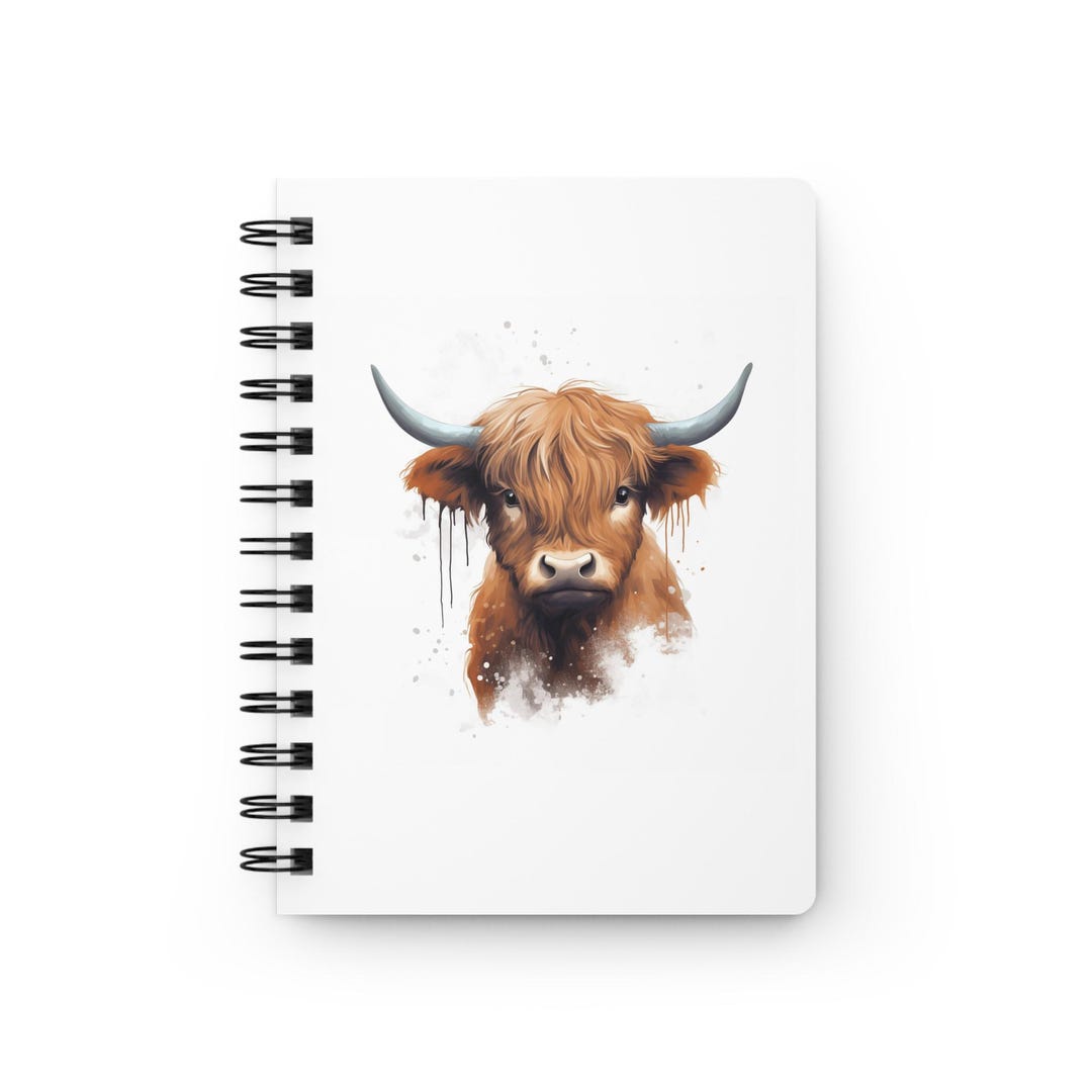 Highland Cow Notebook - Etsy
