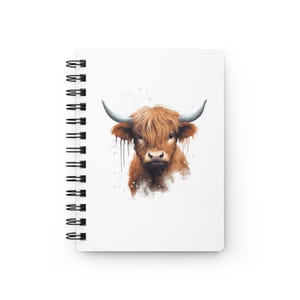 Highland Cow Notebook - Etsy