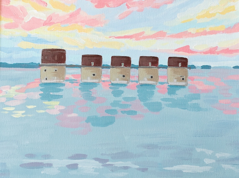 Lake Murray Dam Print of 'lake Murray Pink Sunset' by Amanda Oswalt ...