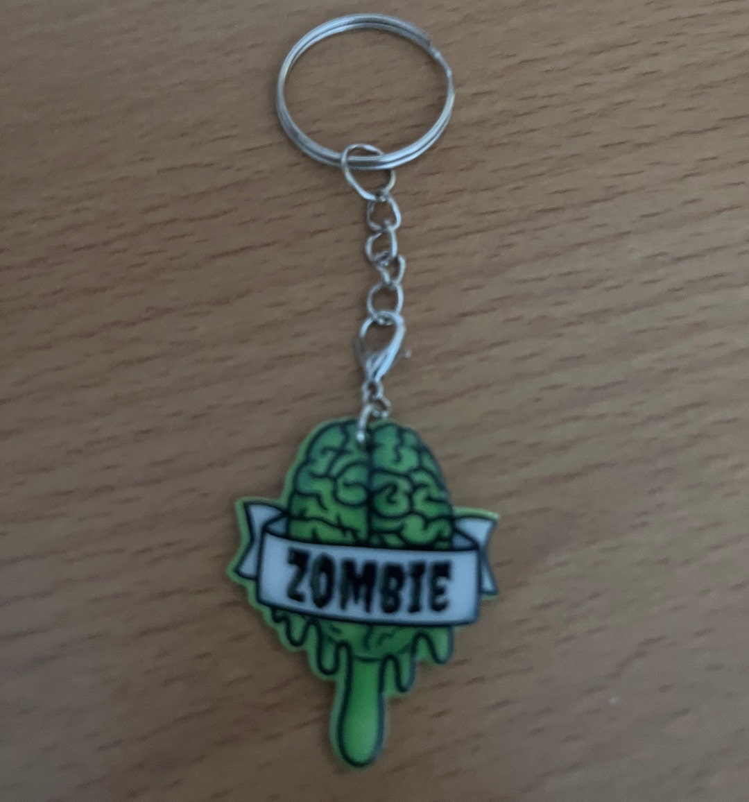 Zombie Brain Keyring - Halloween Horror Keychain - Etsy