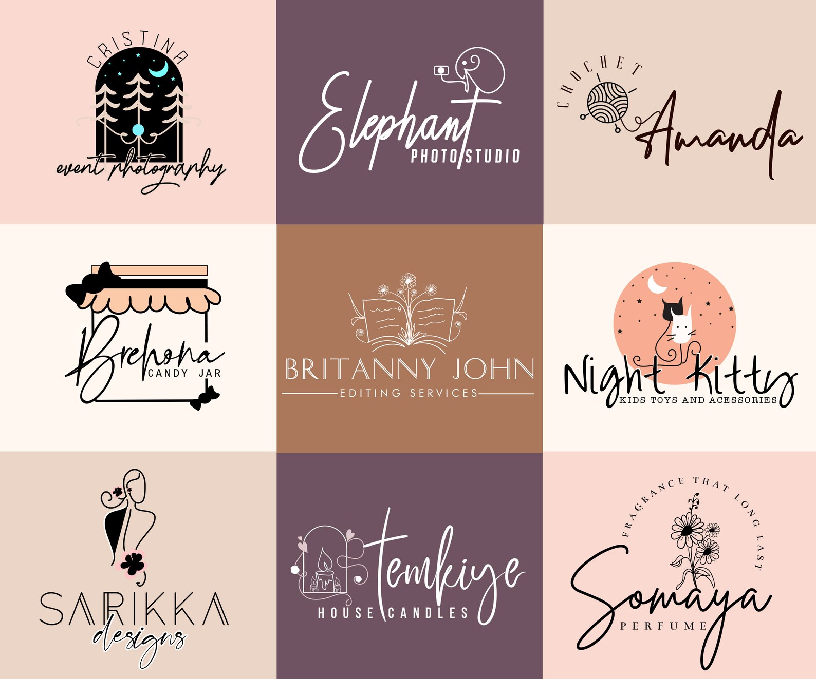 Custom Logo Design for Brand Instant Download Professional - Etsy