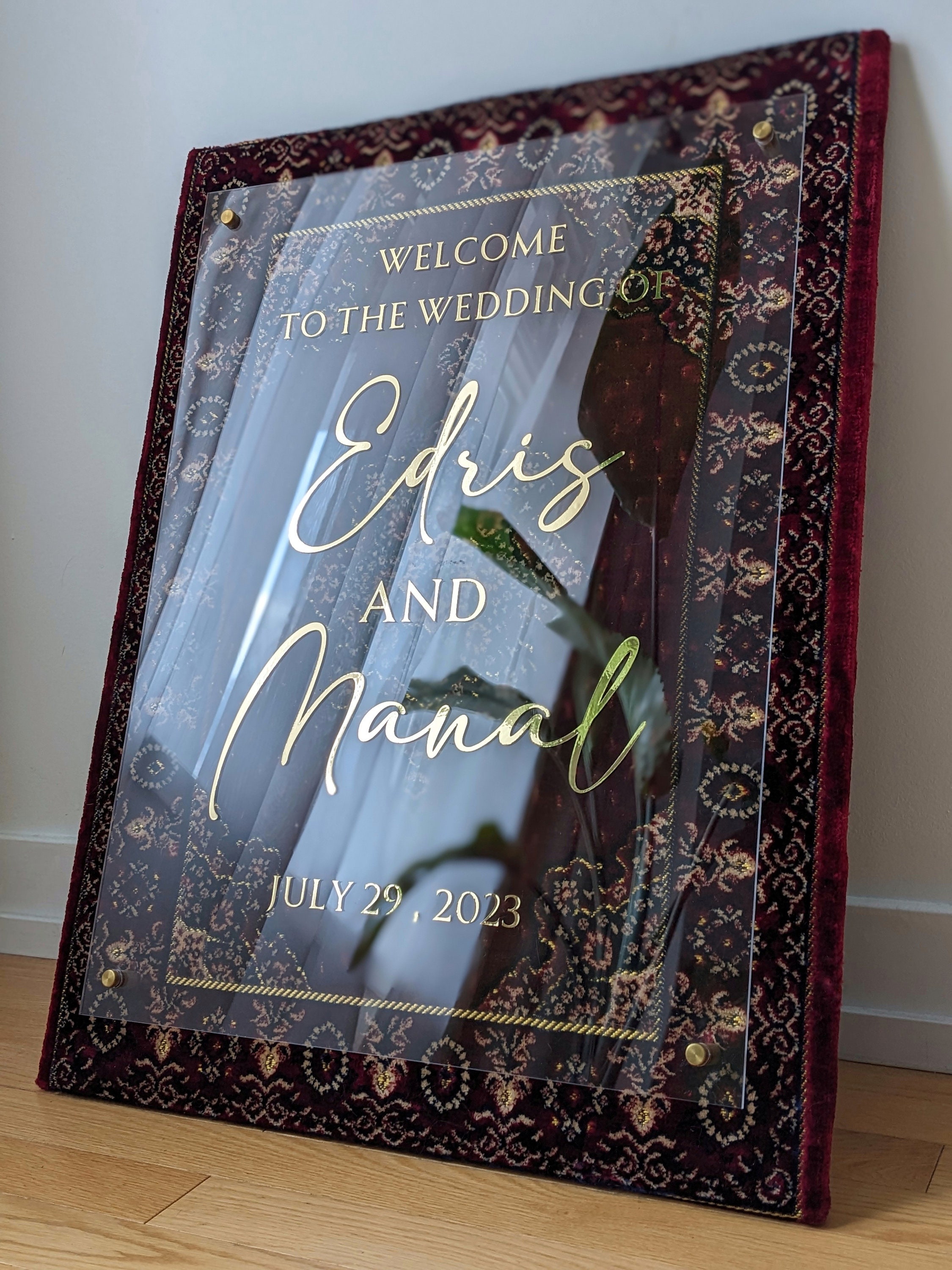 Red Carpet, Henna Night Welcome Sign, Welcome to the Henna Night Of ...