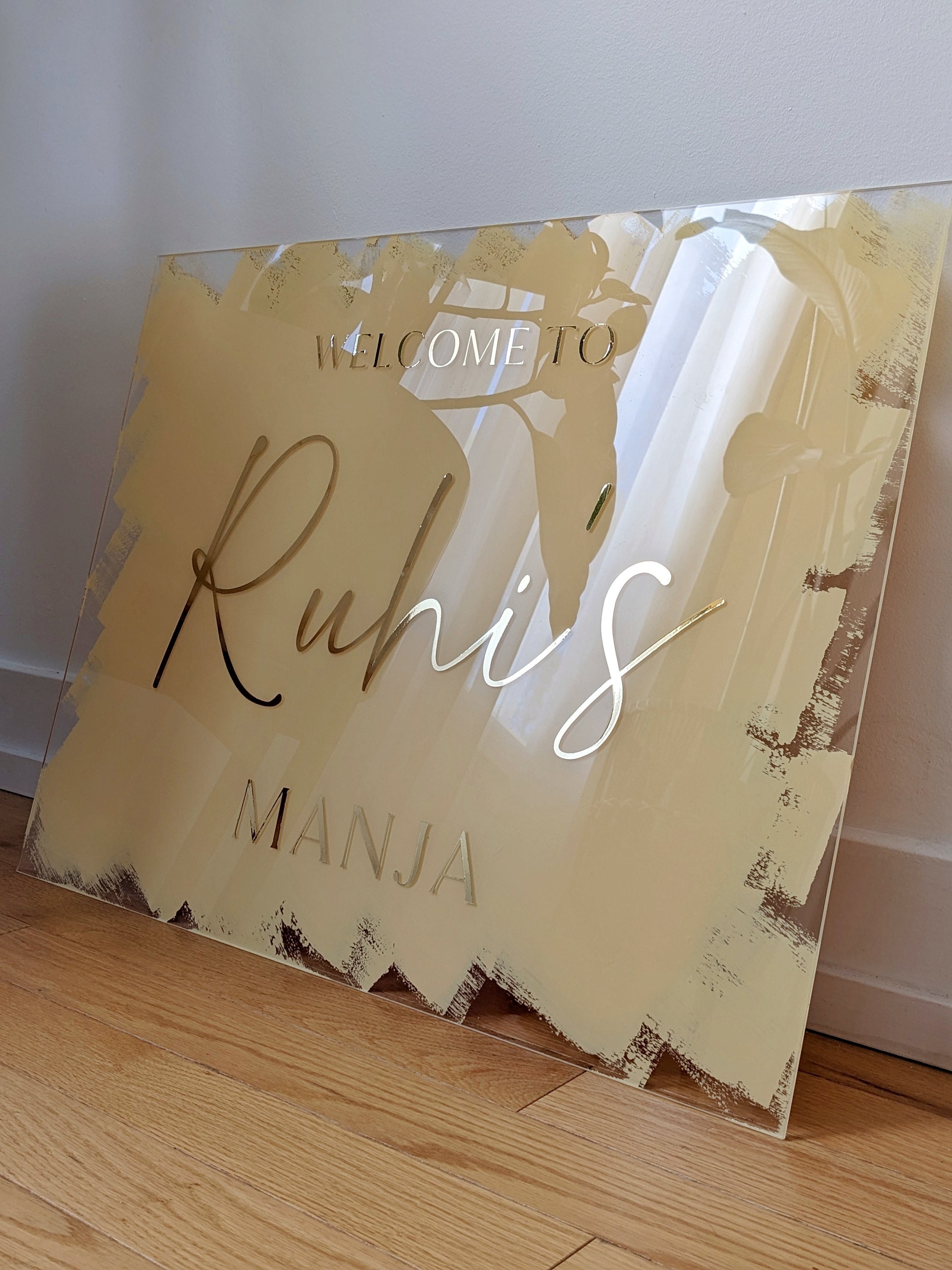 Acrylic Welcome Sign, Wedding Sign, Custom Welcome Sign, Entrance Sign ...