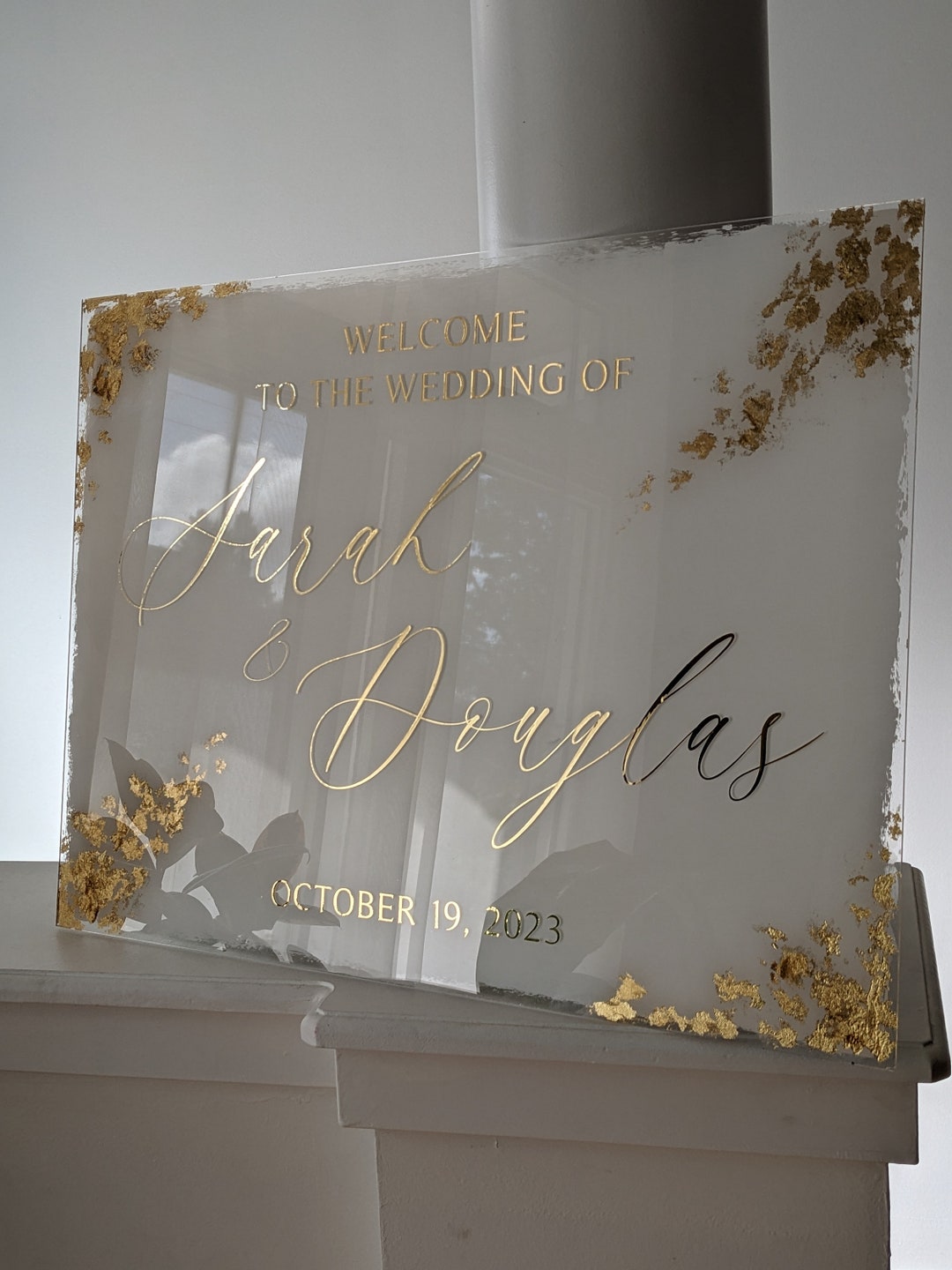 Wedding Welcome Sign, Acrylic Wedding Sign, Welcome to Our Wedding Sign ...