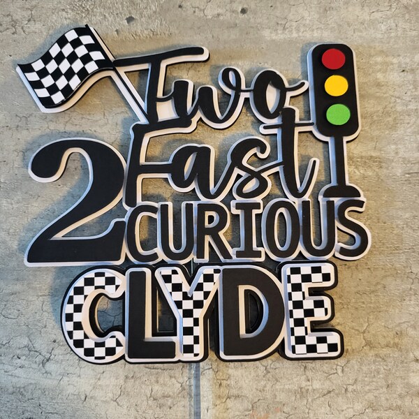 Two Fast Two Curious Birthday Theme - Etsy