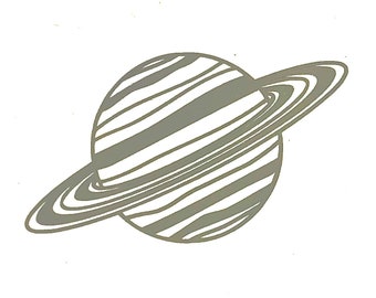Saturn Decal | Etsy