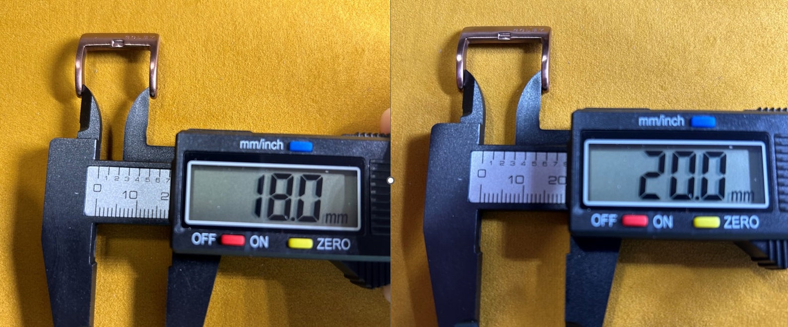 20mm and 18mm, PVD Bronze Watch Strap Buckles / Clasps - Etsy