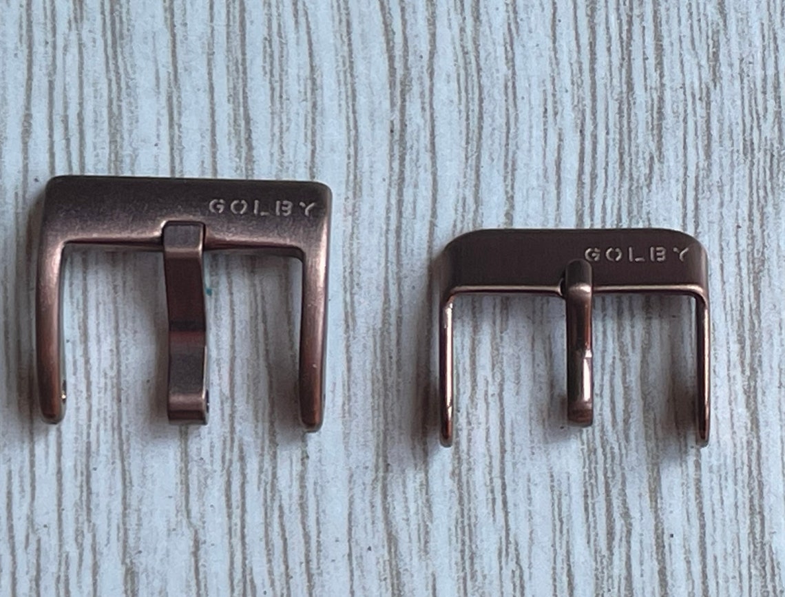 20mm and 18mm, PVD Bronze Watch Strap Buckles / Clasps - Etsy