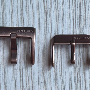 20mm and 18mm, PVD Bronze Watch Strap Buckles / Clasps - Etsy