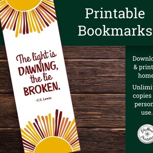11 Printable Bookmarks With C.S. Lewis/narnia Quotes | Digital Download ...