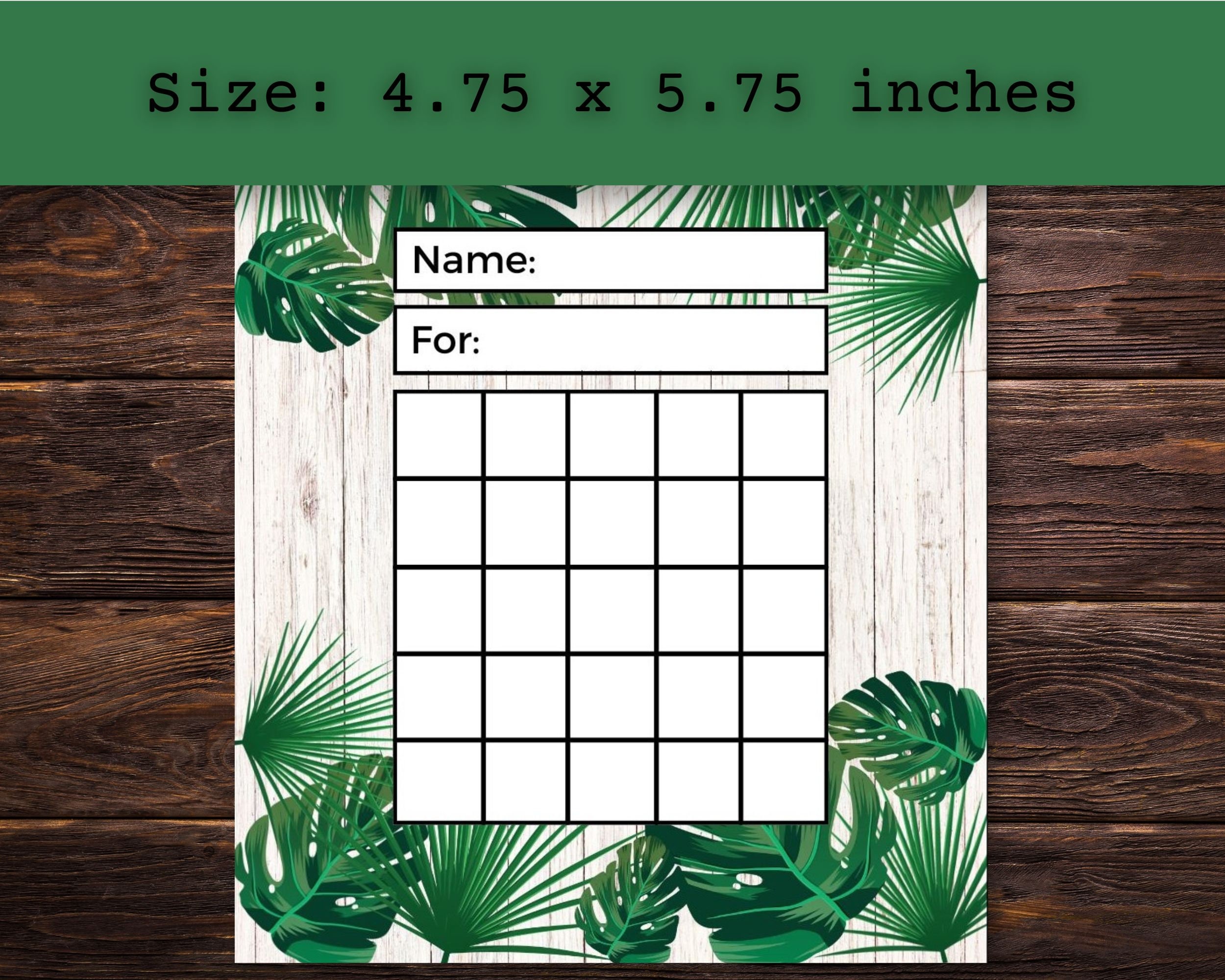 Printable Incentive Chart Plant Theme - Etsy