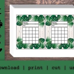 Printable Incentive Chart | Plant Theme - Etsy