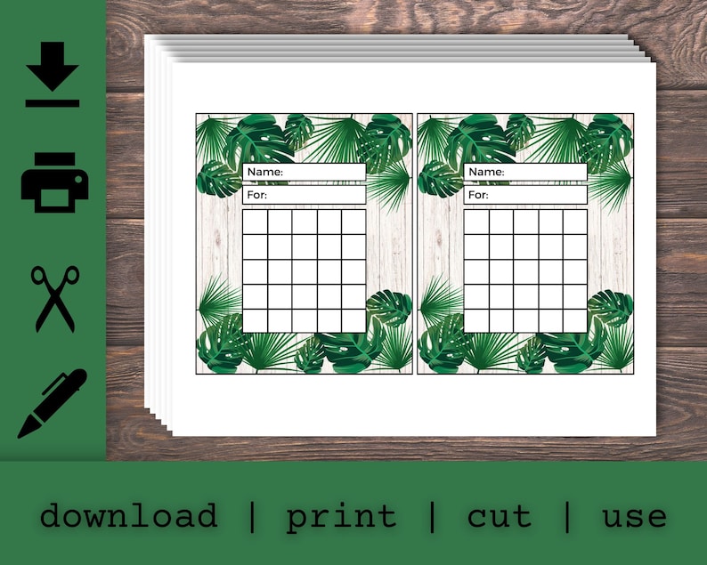 Printable Incentive Chart | Plant Theme - Etsy