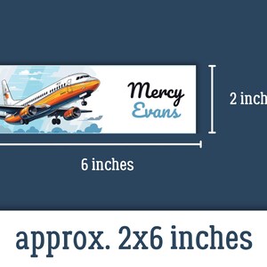 Airplane Desk Name Tags | Editable and Printable - Etsy