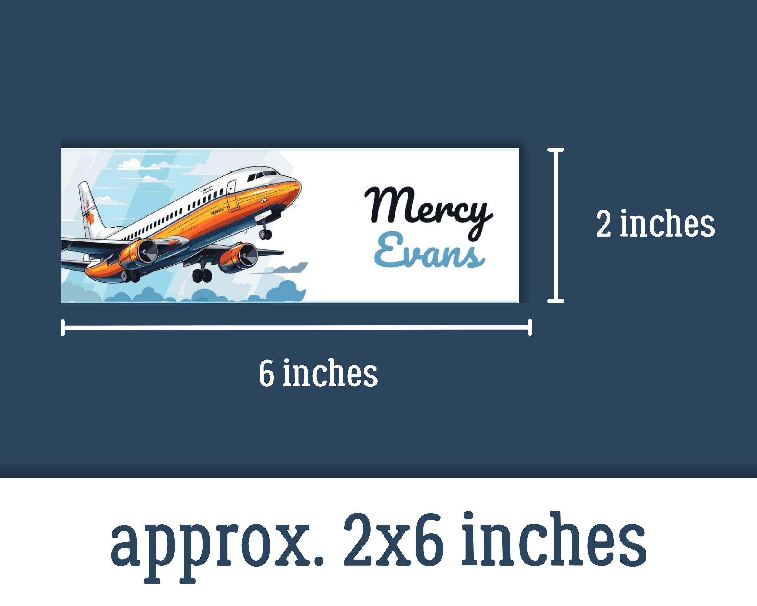 Airplane Desk Name Tags | Editable and Printable - Etsy