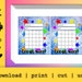 Printable Incentive Chart | Blue Stars - Etsy