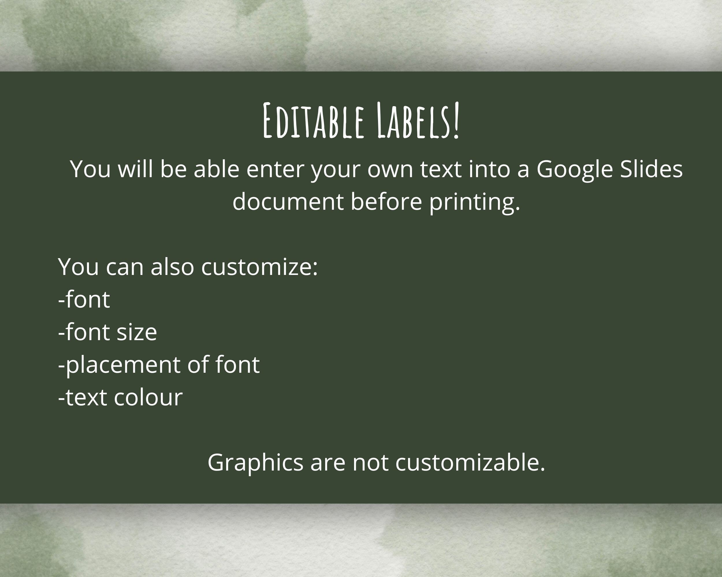 Plant-themed Classroom Labels | Editable & Printable | Desk Name Tags ...