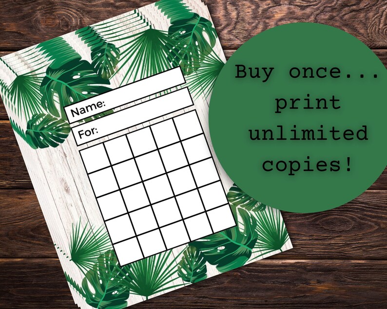 Printable Incentive Chart | Plant Theme - Etsy