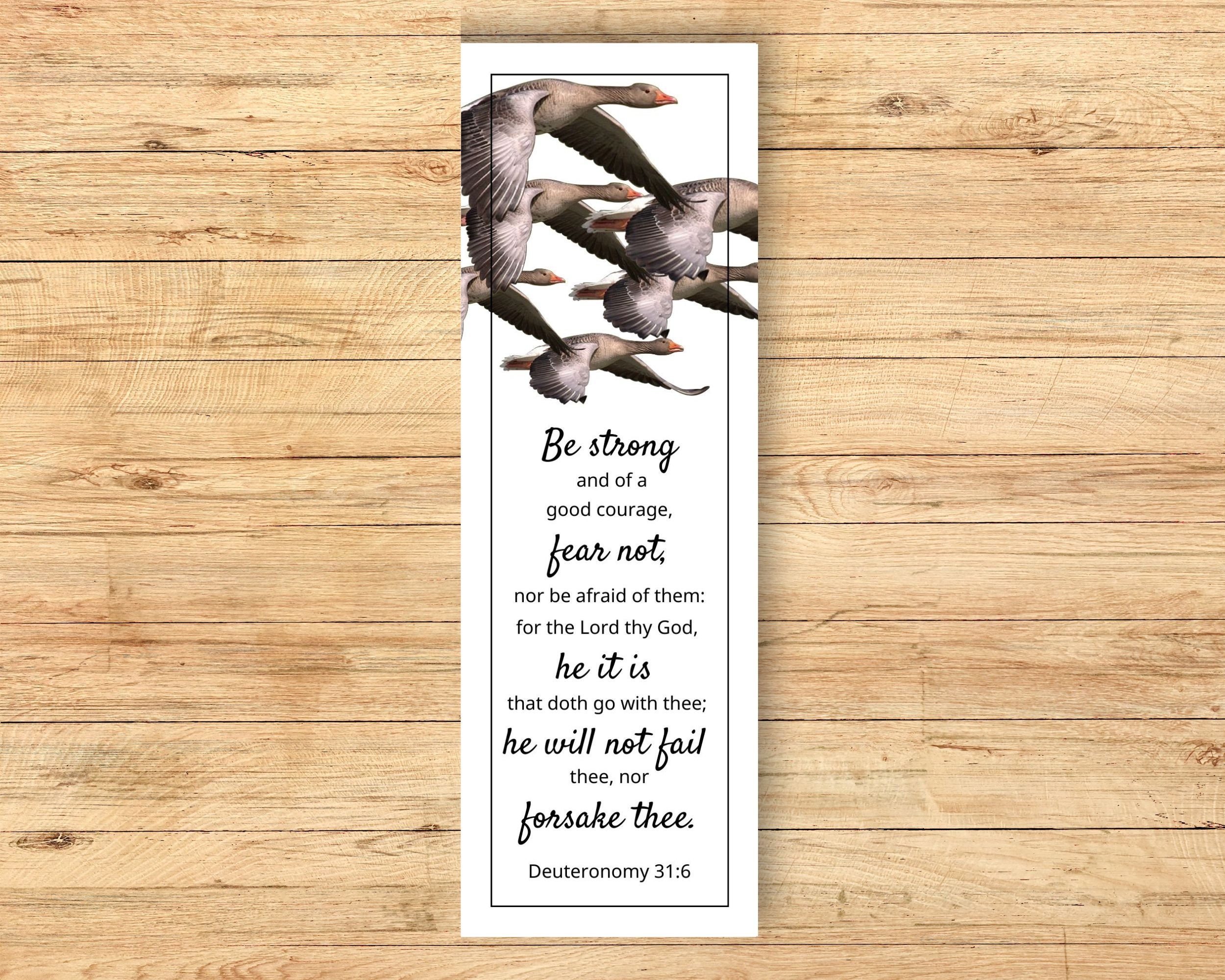 Printable Bible Verse Bird Bookmarks | Set of 4 - Etsy