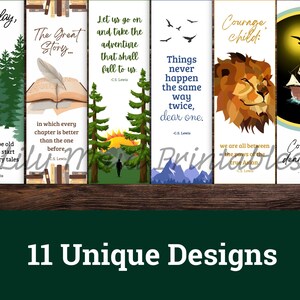 11 Printable Bookmarks With C.S. Lewis/narnia Quotes | Digital Download ...