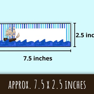 Nautical Classroom Labels Blue | Printable and Editable | Desk Name ...