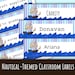 Nautical Classroom Labels Blue | Printable and Editable | Desk Name ...