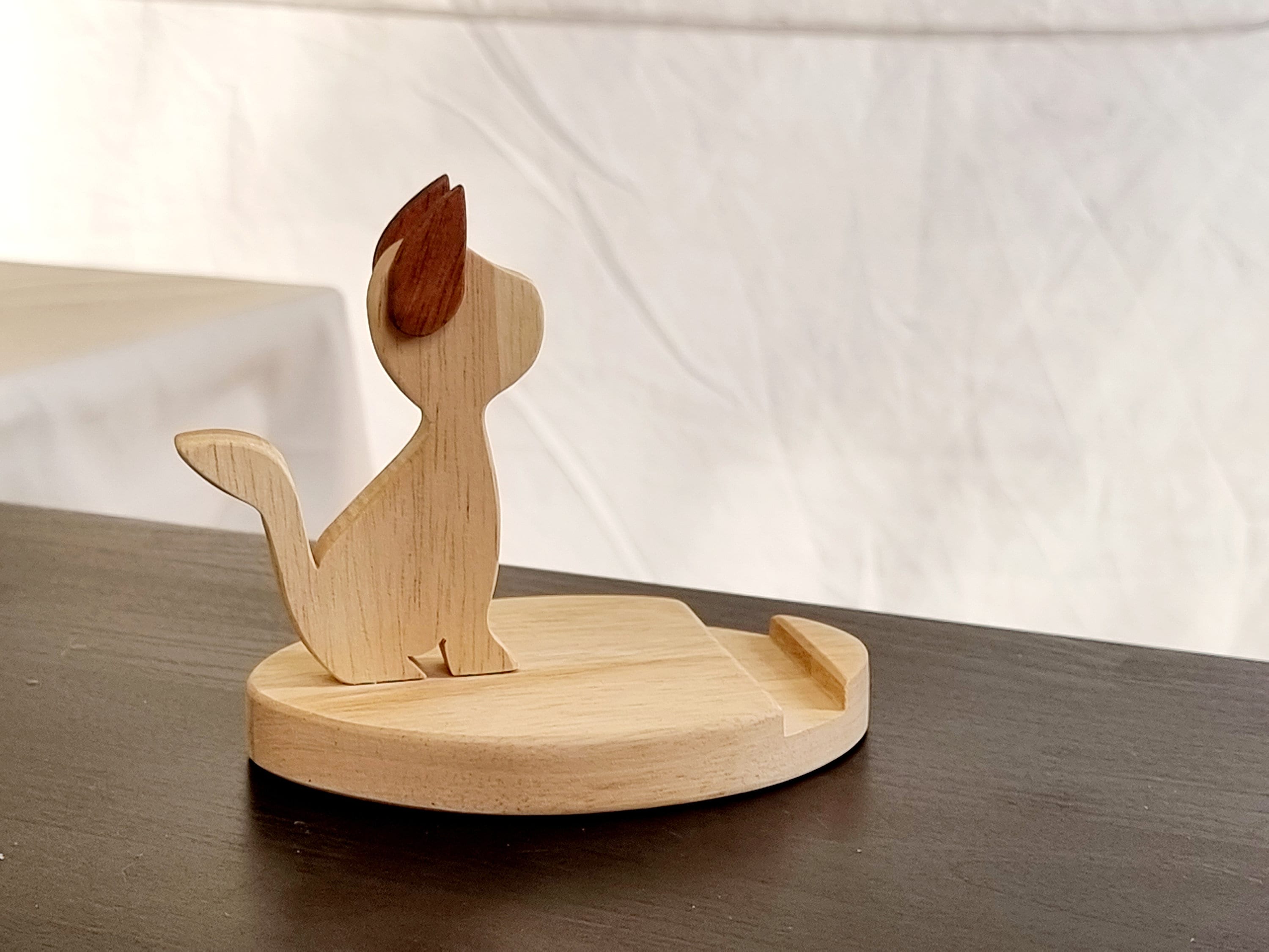 Animal Wooden Phone/tablet Stand - Beagle/elephant/reindeer/cat - Etsy