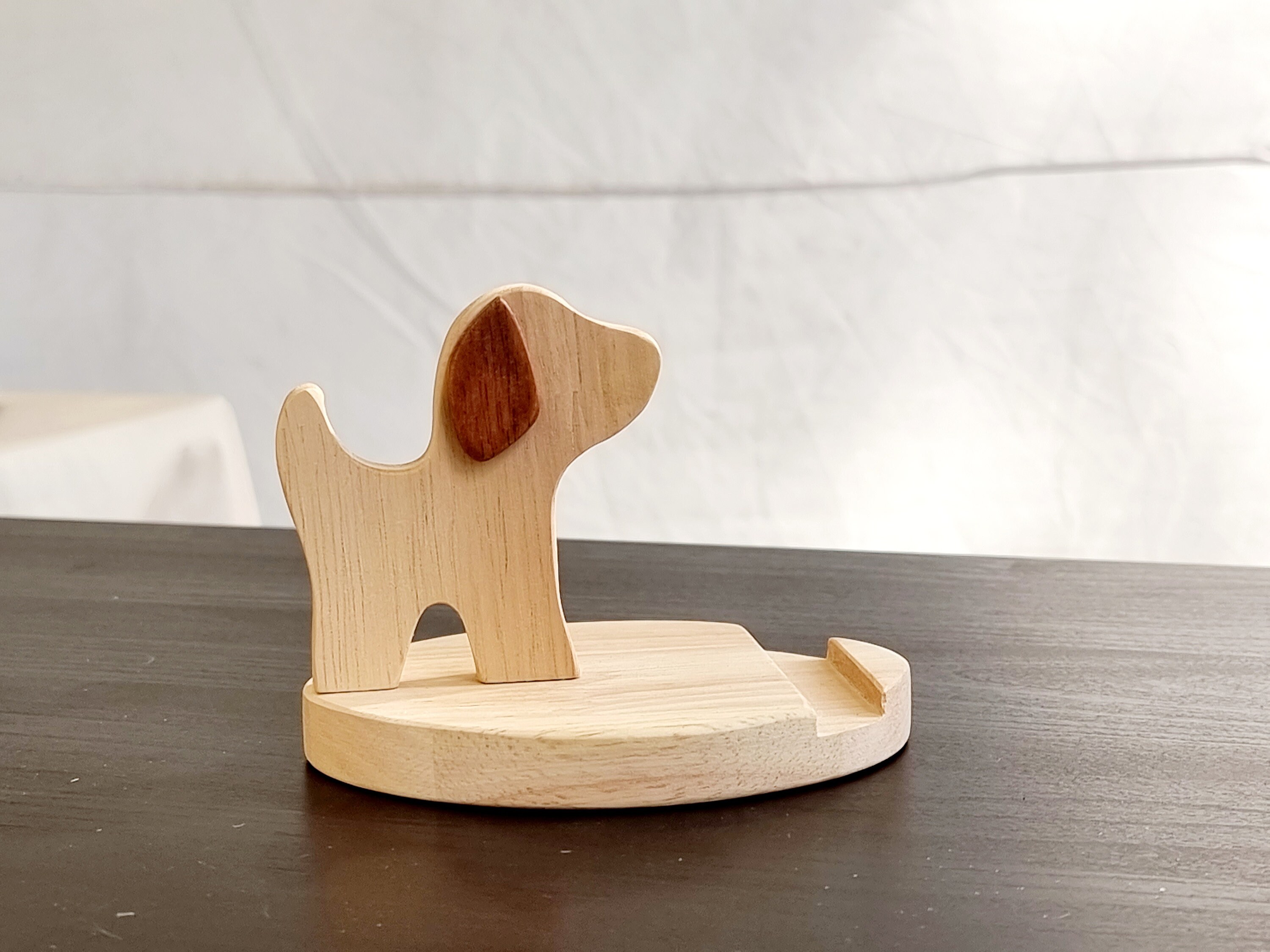 Animal Wooden Phone/tablet Stand - Beagle/elephant/reindeer/cat - Etsy