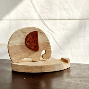 Animal Wooden Phone/tablet Stand - Beagle/elephant/reindeer/cat - Etsy