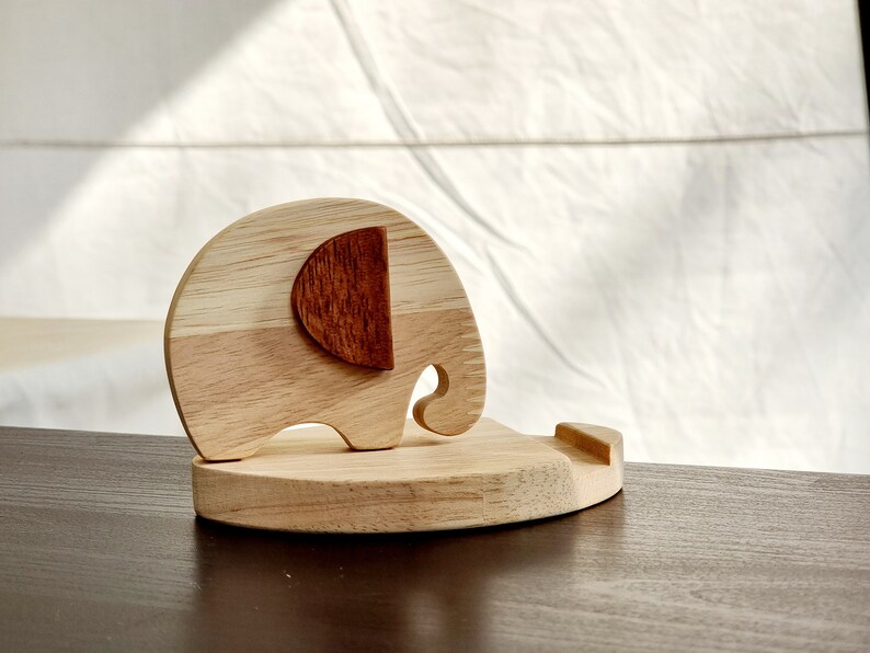 Animal Wooden Phone/tablet Stand - Beagle/elephant/reindeer/cat - Etsy