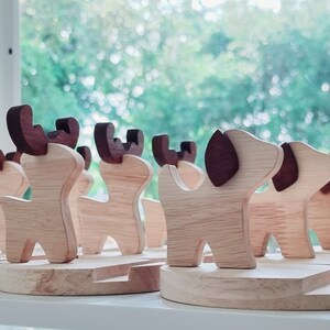 Animal Wooden Phone/tablet Stand - Beagle/elephant/reindeer/cat - Etsy