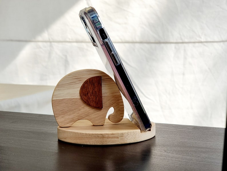 Animal Wooden Phone/tablet Stand - Beagle/elephant/reindeer/cat - Etsy