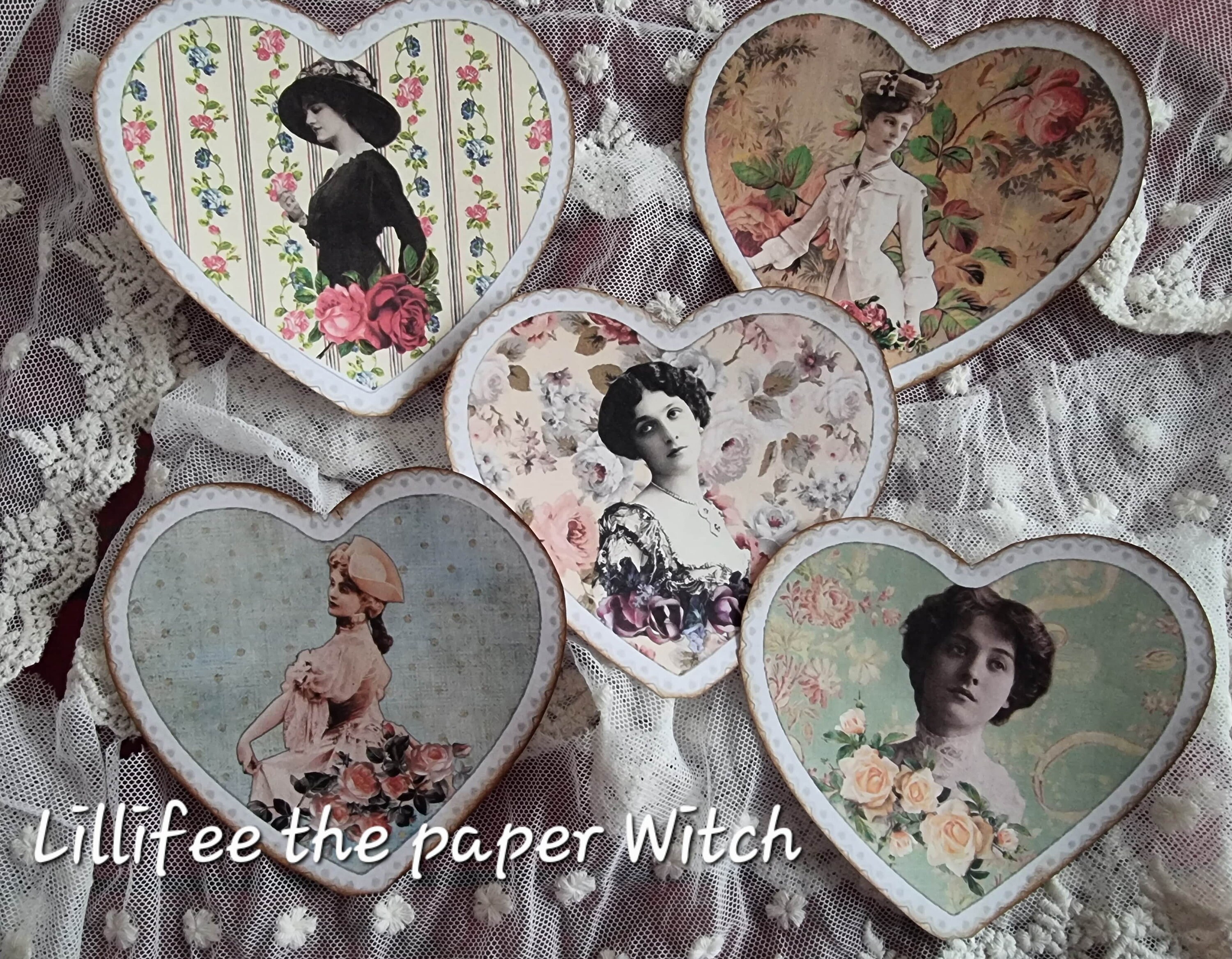 Papers Collections ,tags,envelope,strips,victorian,marie Antoinette ...