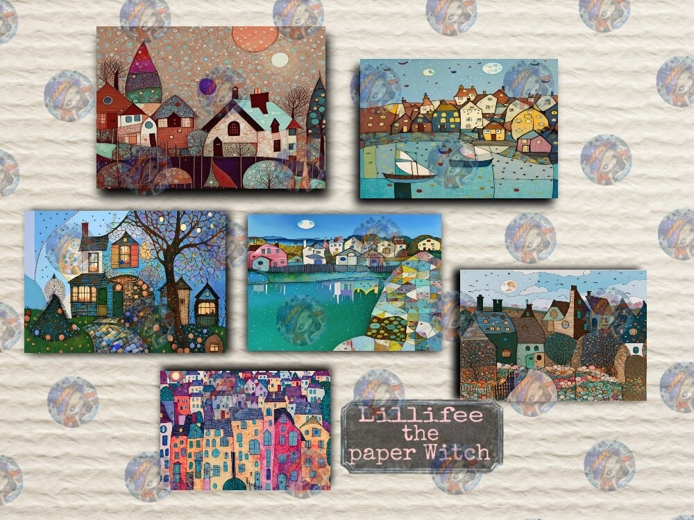 NAIVE PAINTINGS Kit-junkjournal, Paperkit, Artistic Collages, Digital ...