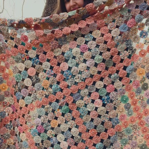 1930s Yo-yo Quilt Cotton Floral Depression Era 30s Twin Bed Cover ...