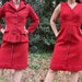 1970s Red Suit by Alex Garay Ltd. 70s Dress With Matching - Etsy
