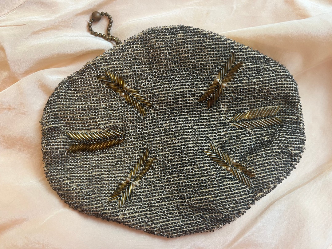 Antique 1920s Art Deco Purse | 20s Beaded Bag | Pouch Evening Bag - Etsy