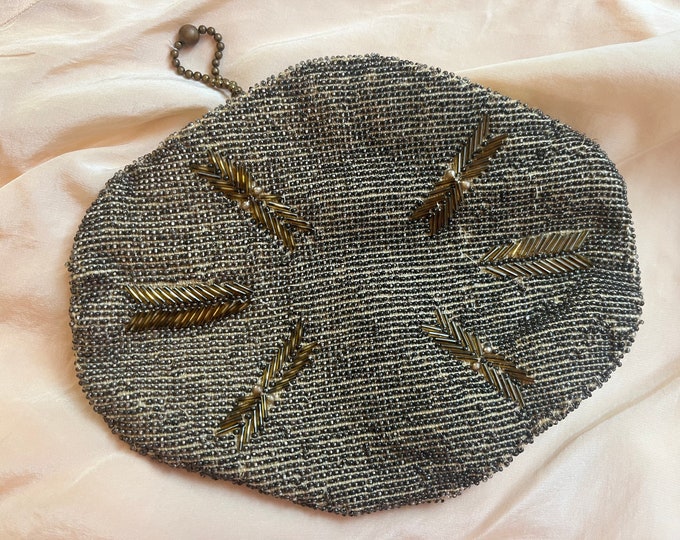 Antique 1920s Art Deco Purse | 20s Beaded Bag | Pouch Evening Bag - Etsy